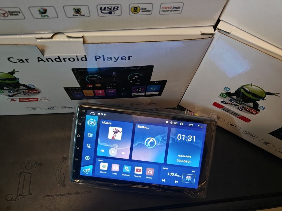 Radio 2 DIN Android 7" 2 ou 4 GB RAM + 32 GB ROM + Carplay + RDS NOVOS Nogueira da Regedoura ...