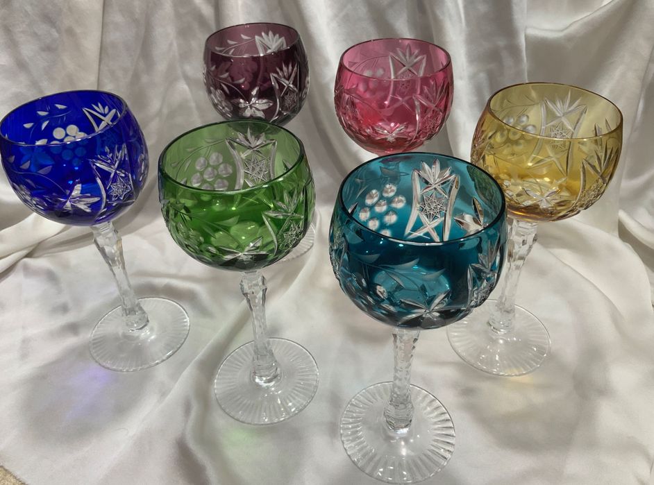 Великі Келихи Beyer Bleikristall Цветной хрусталь Німеччина 1960-70: 12 ...