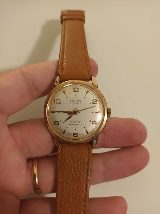 Relógio Lanco 21 Jóias Incabloc Antimagnetic Vintage Mina De Água • OLX ...