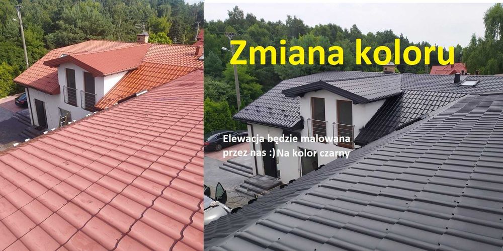 Malowanie, Dachu, Dachów, Mycie, Ogrodzenia, Hale, Rynny, Komin, Płoty ...