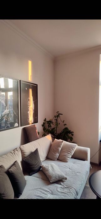 Sofa Royal beżowa z funkcją spania i pojemnikiem na pościel BRW Bytom ...