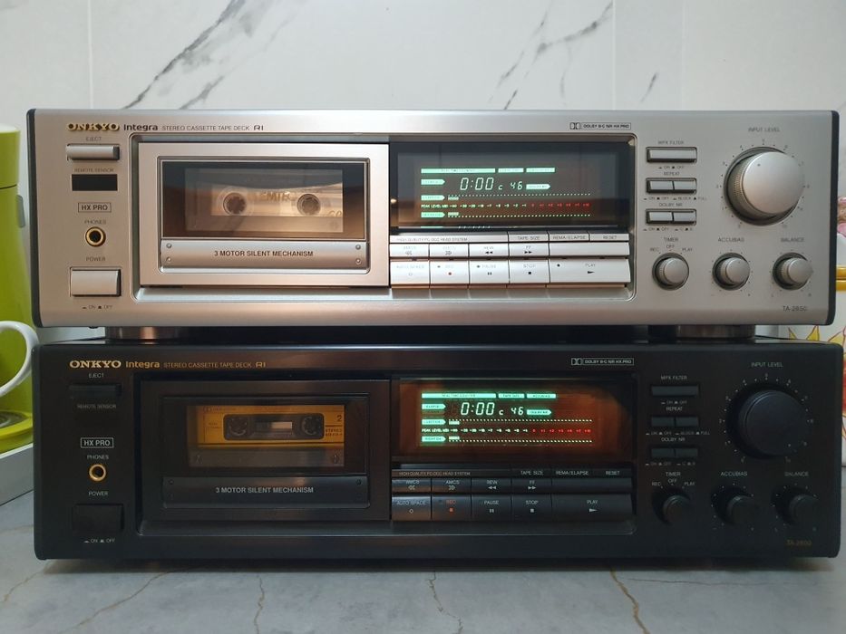 Magnetofon kasetowy Onkyo ta-2850 srebrny Wrocław Psie Pole • OLX.pl