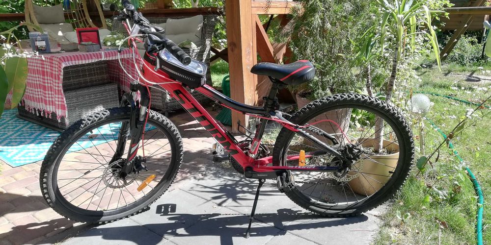 Rower STORM RACER 24 2D czerwono-czarny 13" Częstochowa Grabówka • OLX.pl