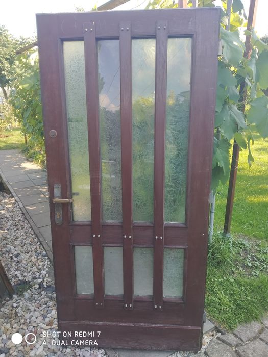 Drzwi drewniane dębowe zewnetrzne Brzeszcze • OLX.pl