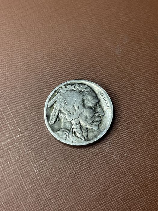 Moneta 5 centów USA 1920 five cents bizon indianin Poznań Piątkowo • OLX.pl