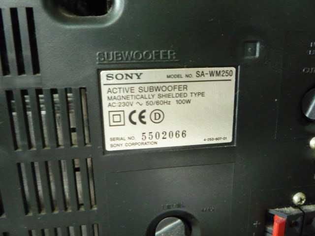 SubWoofer Activo SONY SA-WM250 Cerejeira - 150W de baixos potentes ...
