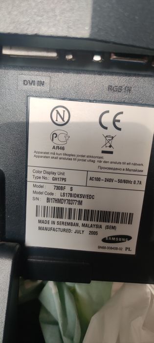 Монітор SAMSUNG SyncMaster 730bf: 500 грн. - Монітори Бровари на Olx