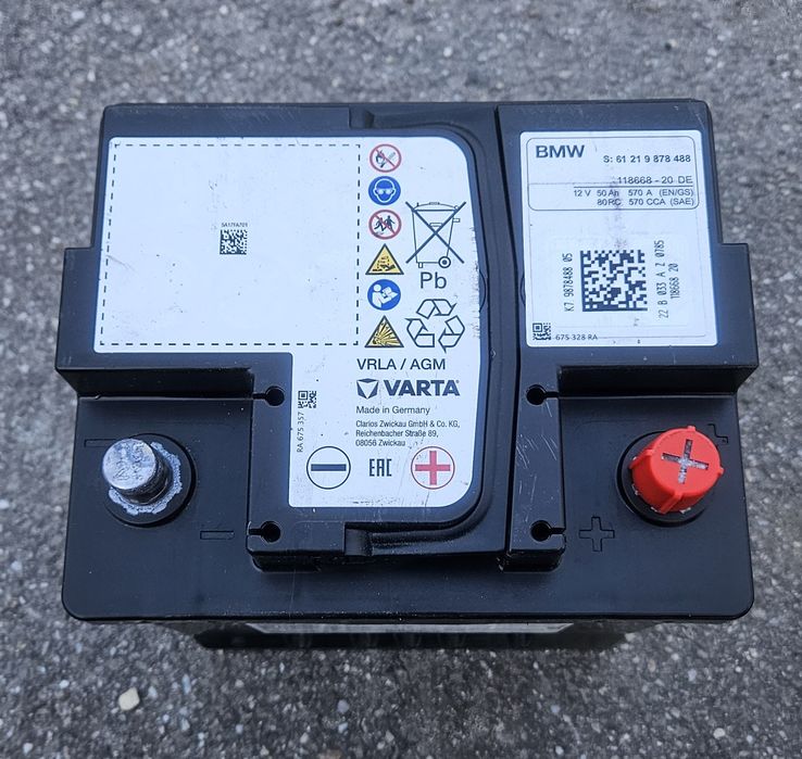 Akumulator BMW Varta AGM 50Ah 570A Reńska Wieś • OLX.pl