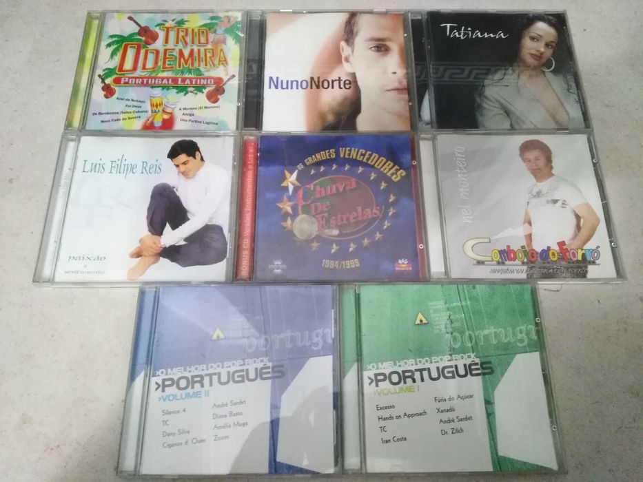 Conjunto de 8 CDS Música Portuguesa 1€ cada. Moscavide E Portela • OLX.pt