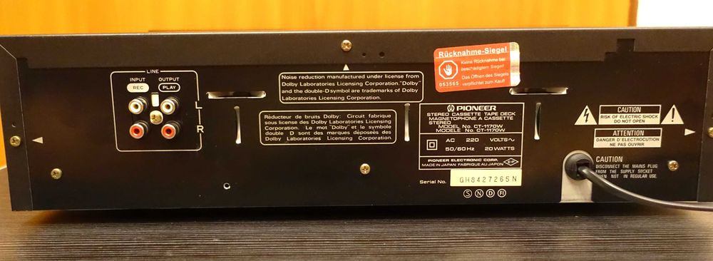 Pioneer CT-1170W magnetofon kasetowy, stan bardzo dobry, 100% sprawny ...