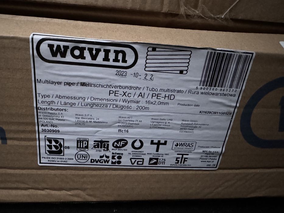 Rura WAVIN PEX 16 6x200m Trzcianka • OLX.pl