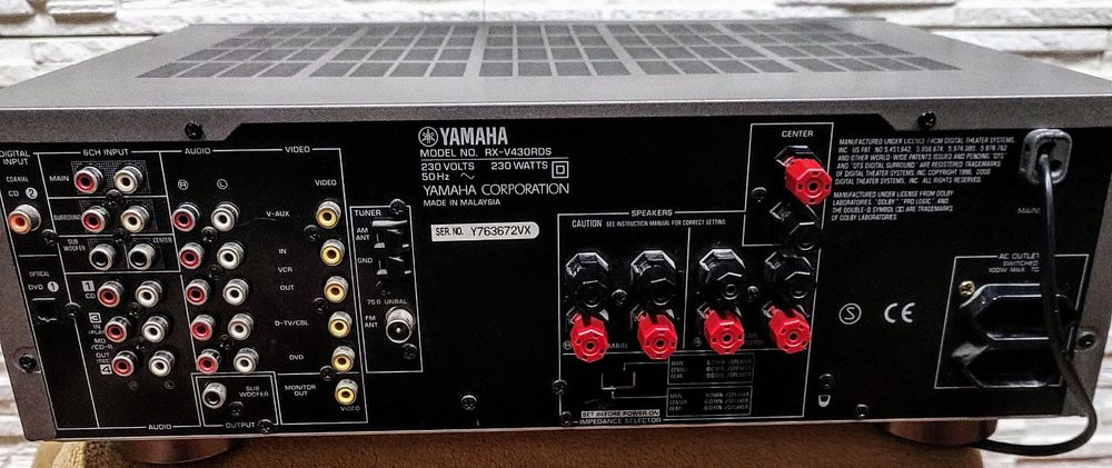 Ресивер Yamaha RX-V430RDS, домашний кинотеатр, с родным пультом: 3 600 ...