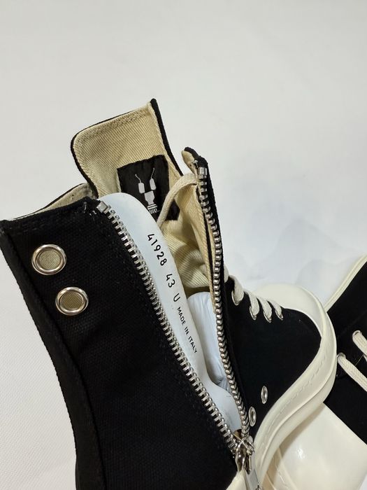 Кеды Rick Owens Ramones DRKSHDW Black/Milk High Top 42 43: 5 200 грн ...