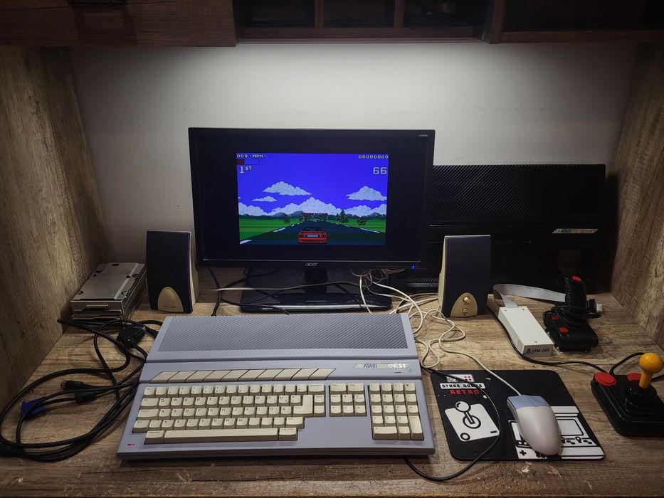 Atari STF rozbudowane, mega zestaw, rgb2hdmi, monitor 15KHz, acsi2stm ...