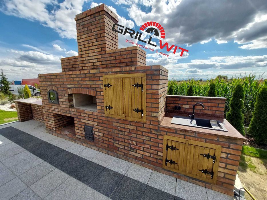 Grill murowany wedzarnia murowana grillo wedzarnia grill ogrodowy ...