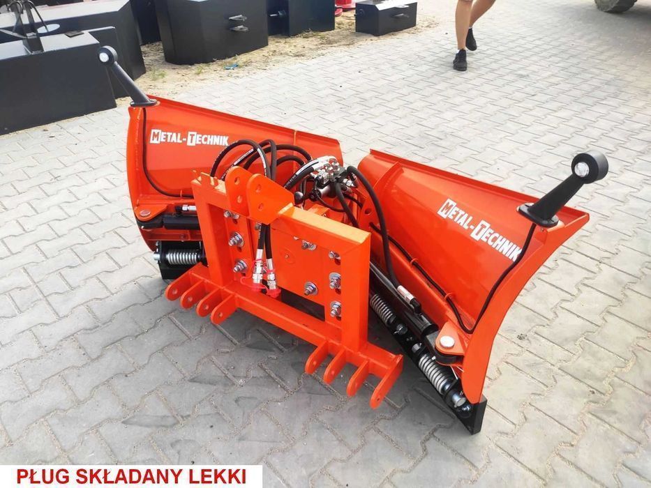 Pług śnieżny do śniegu składany strzałka euroramka TUZ Tur ładowacz ...