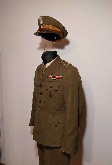 Mundur sierżanta kombatant 1 Armii Wojska Polskiego LWP II wojna ww2 ...