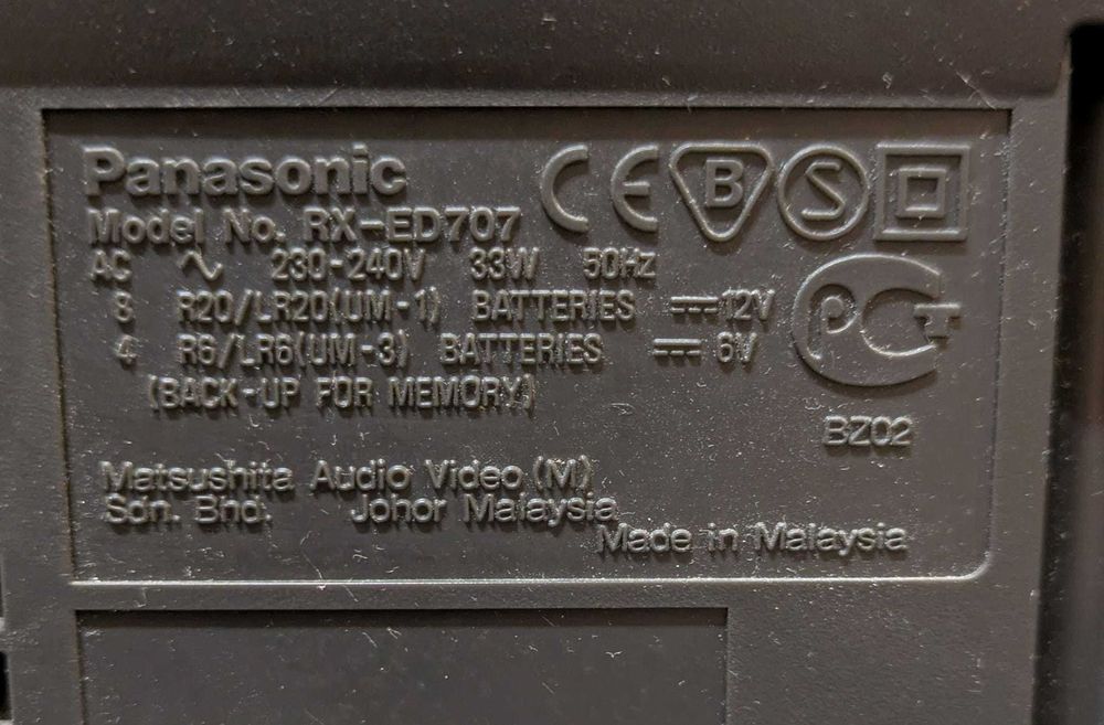 Panasonic RX-ED707 Cobra Boombox Radiomagnetofon Gdańsk Jasień • OLX.pl