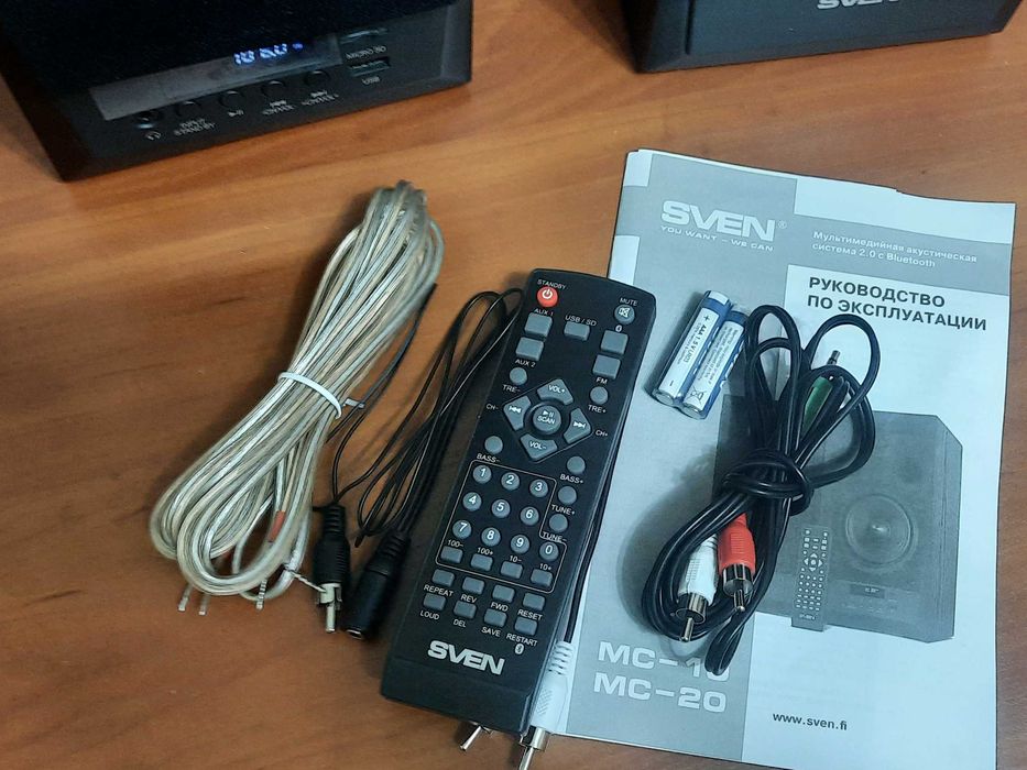 Колонки SVEN MC-10 (FM,USB,SD,Bluetooth,пульт): 2 600 грн. - Акустичні системи Львів на Olx