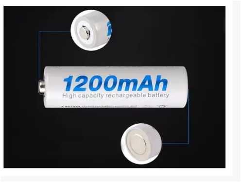 Аккумулятор NI-MH 1,2V 1200мАч пальчиковая батарейка 14500 Тип АА: 130 ...