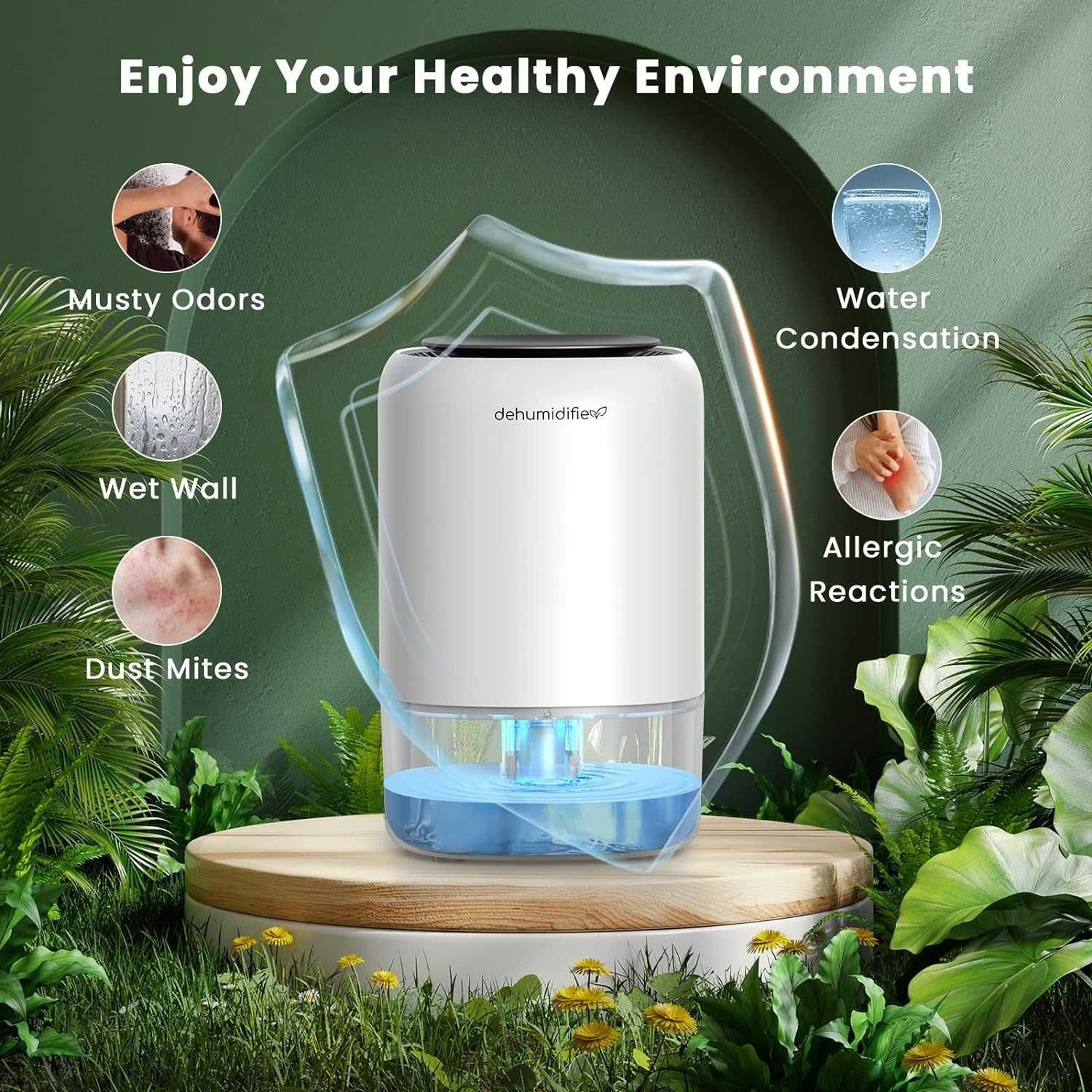 Elektryczny osuszacz powietrza, 1400 ml, mały, mini osuszacz powietrza ... Elektryczny osuszacz powietrza, 1400 ml, mały, mini osuszacz powietrza ...