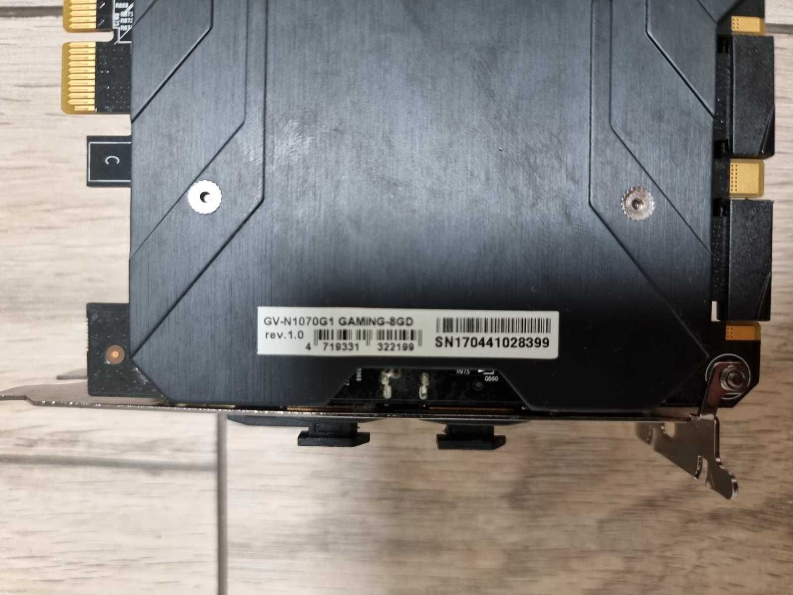 Відеокарта GIGABYTE GeForce GTX 1070 G1 Gaming (GV-N1070G1 GAMING-8GD ...