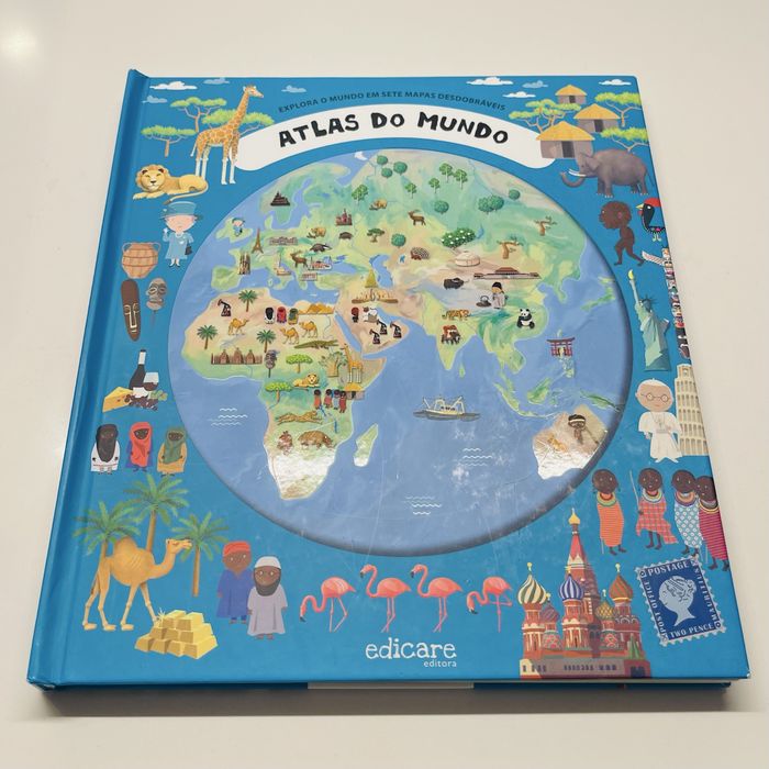Livro Atlas do Mundo em 7 mapas desdobráveis Alvalade • OLX.pt