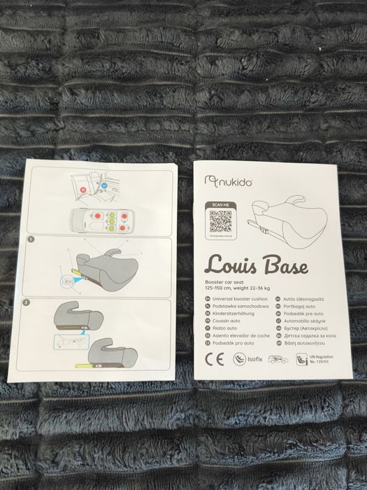 Sprzedamnowy fotelik samochodowy-podstawkę ISOFIX Louis I-Size 125-150 ...