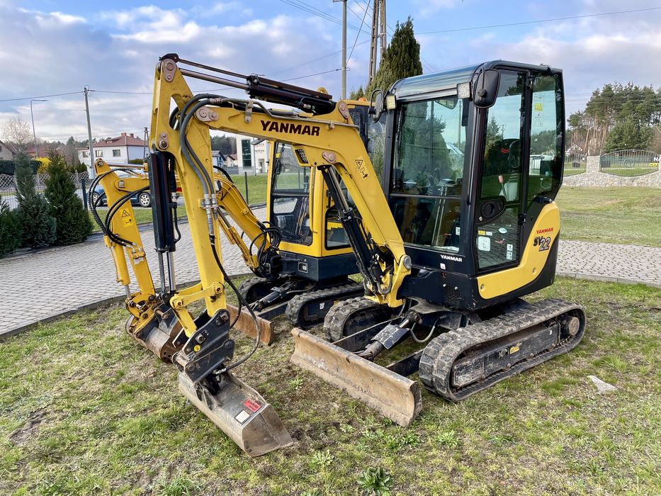 Wynajem minikoparki Yanmar SV22 i yuchai yc18-9 Żory • OLX.pl