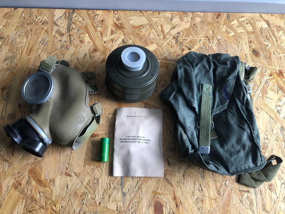 Maska Przeciwgazowa Filtracyjna MC-1 MS-3 z pochłaniaczem Zgierz • OLX.pl