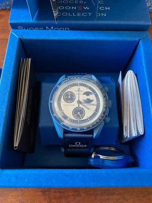 Swatch x Omega Bioceramic Moonswatch Mission to the Super Blue Radzionków • OLX.pl