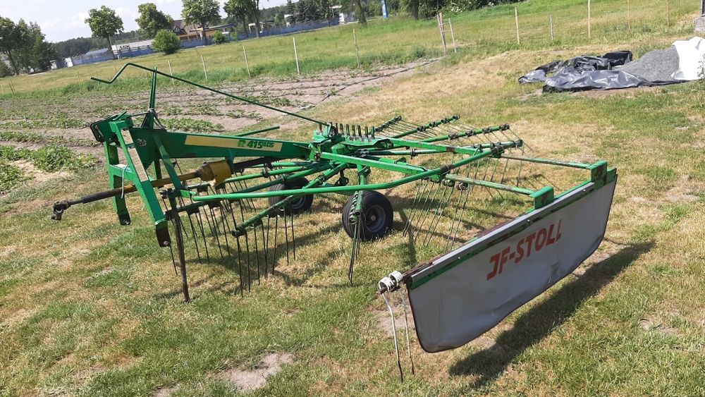 Zgrabiarka grabiarka do siana Stoll r415 4ds 4.20metra składana z niem ...