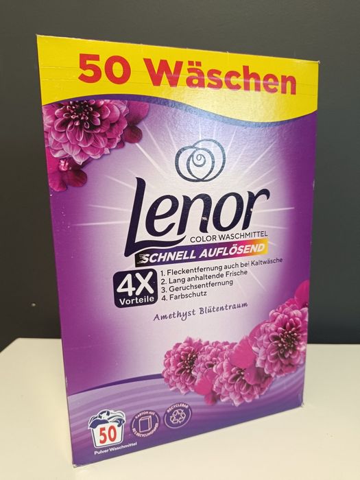 Lenor Amethyst Color proszek do prania 50 pran 3kg DE Biskupiec • OLX.pl