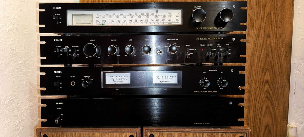 Super wieża Philips Rack Vintage Black Tulipan 4 segmenty -unikat Euro ...