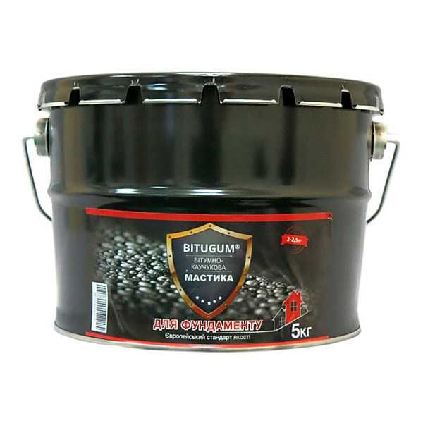 Мастика битумная для фундамента BITUGUM 5 кг: 350 грн. - Інші ...
