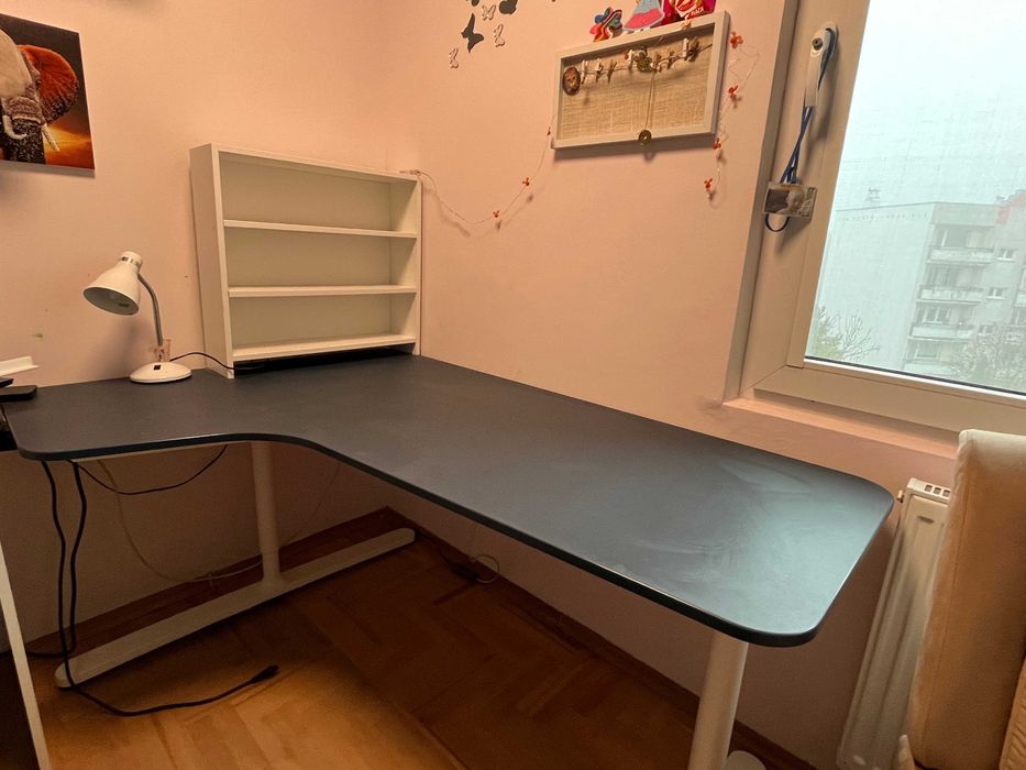 Biurko rogowe regulowane Łódź Bałuty • OLX.pl