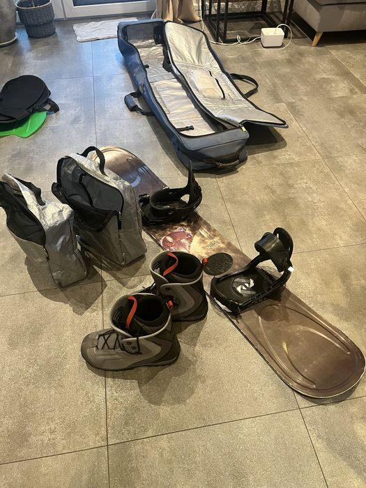 Zestaw snowboard K2 zeppelin 160cm, Salomon, pokrowiec Strachosław • OLX.pl