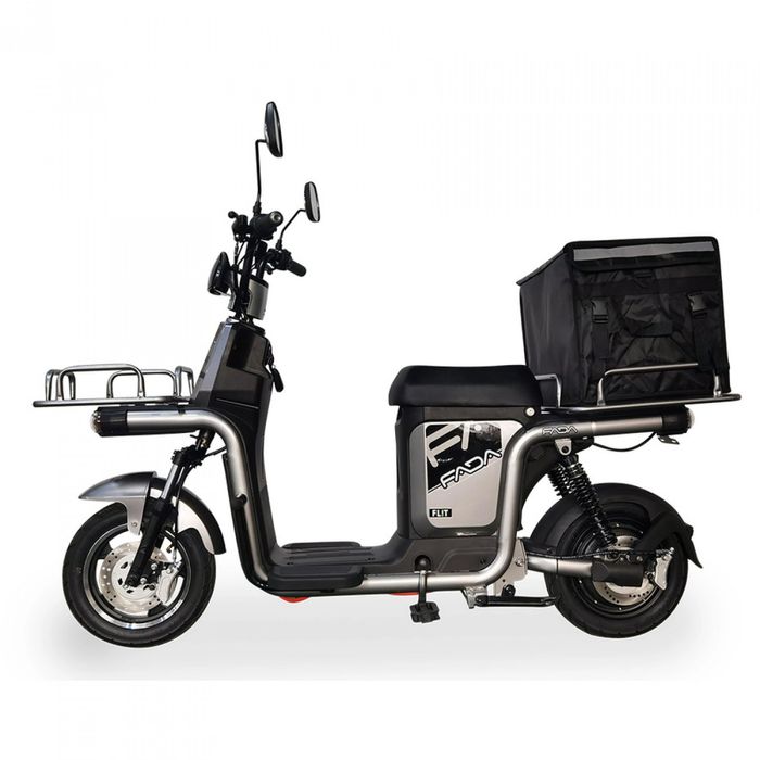 Електро скутер FADA FLIT CROSSER MAX Мопед Велосипед ВАНТАЖНИЙ сiрий ...
