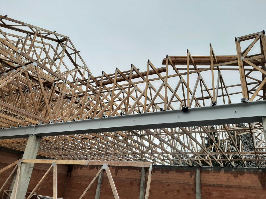 Wiązary kratownice dach prefabrykowany bindry Częstochowa Wyczerpy ...