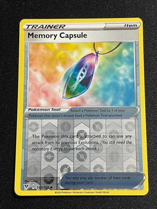 Carta Pokémon Memory Capsule 155/185 Vivid Voltage Esmoriz • OLX.pt