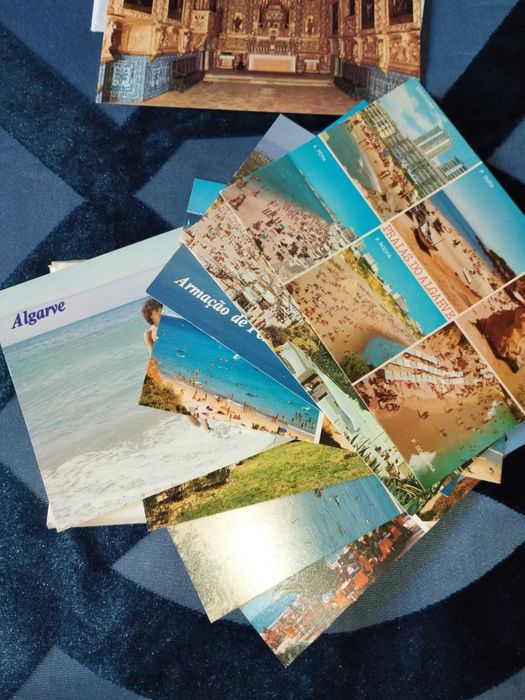 Coleção de Postais da zona do Algarve dos anos 70/80 Benfica • OLX Portugal