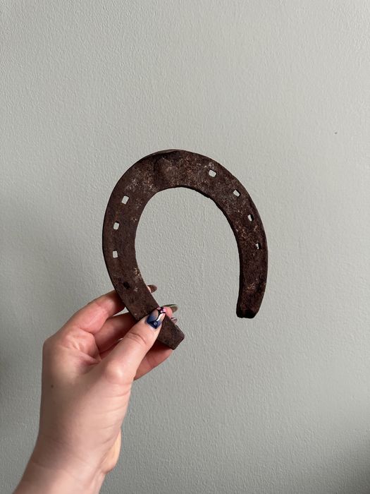 Vintage podkowa końska od konia na szczęście stara Warszawa Śródmieście ...