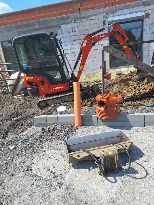 Usługi koparko-ładowarką, wykaszanie, zamiatanie, transport, kruszywa ...