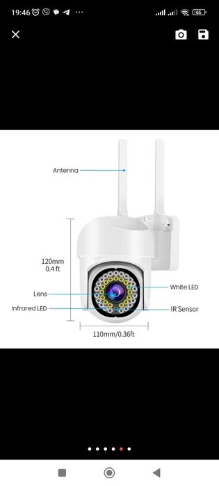 Нова Wifi камера відео спостереження 360градусів camera ip безпровідна ...