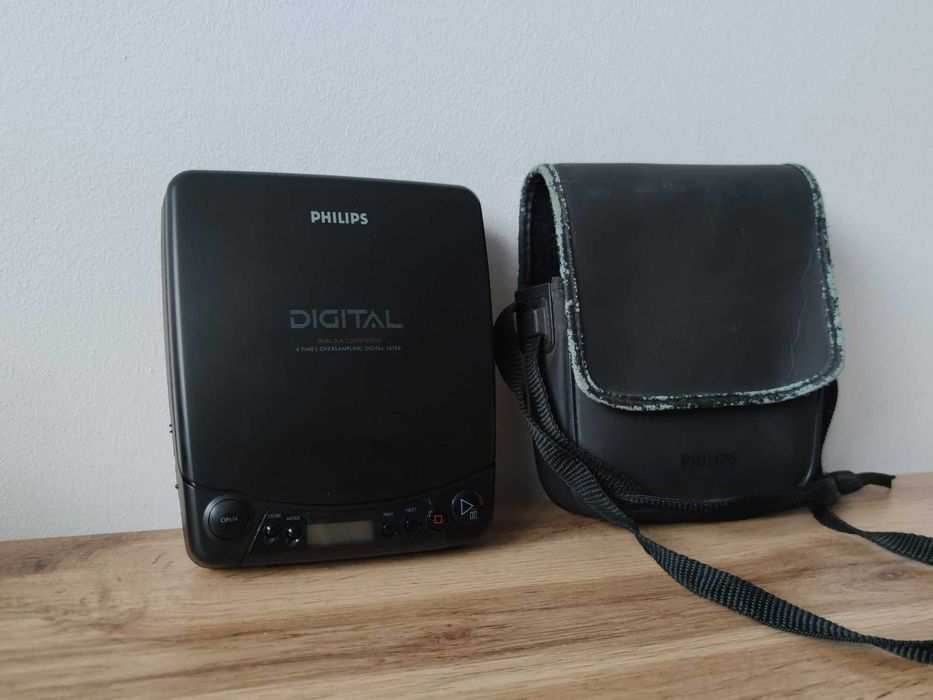 Philips AZ 6813 uniakt Discman retro oldschool + etui Bystrzynka • OLX.pl