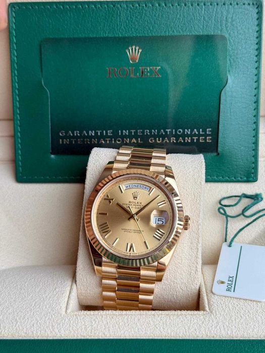 ROLEX DAY-DATE 40 – 228238 – Żółte złoto / Szampańska tarcza / 2022 ...