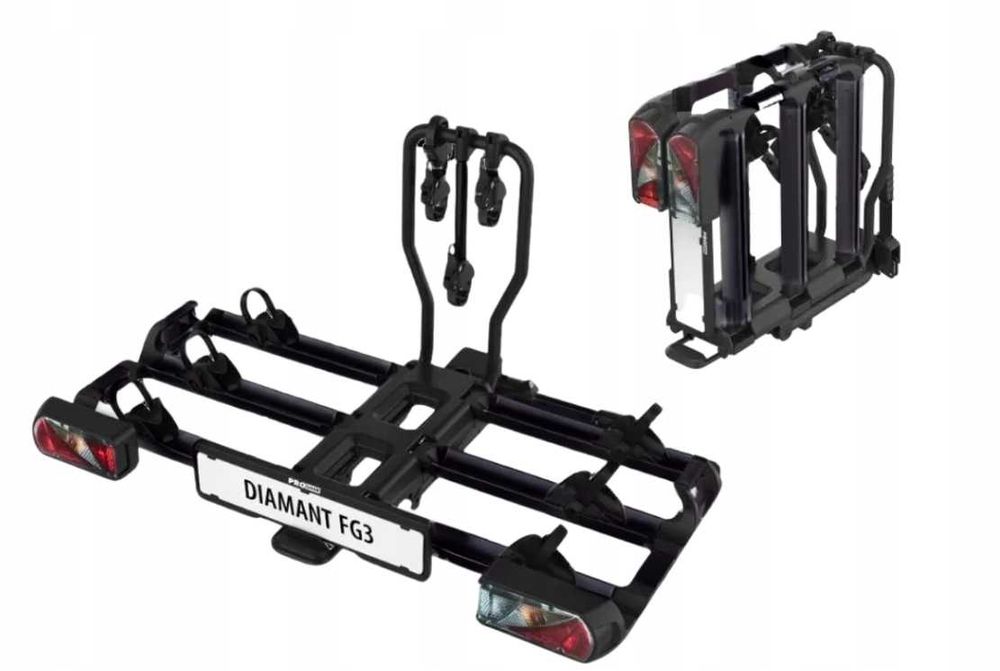 Platforma na hak 3 rowery składana bagażnik PROUSER Diamant FG3 BLACK ...