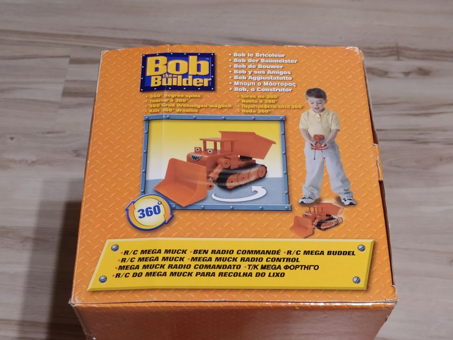 MEGA MUCK ogromny Spychacz Bob the Builder RC zdalnie sterowany karton ...