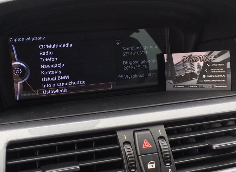 Bmw język polski, polskie menu E60 E61 E90 E91 E92 E81 E82 E70 Seria F Olsztyn • OLX.pl