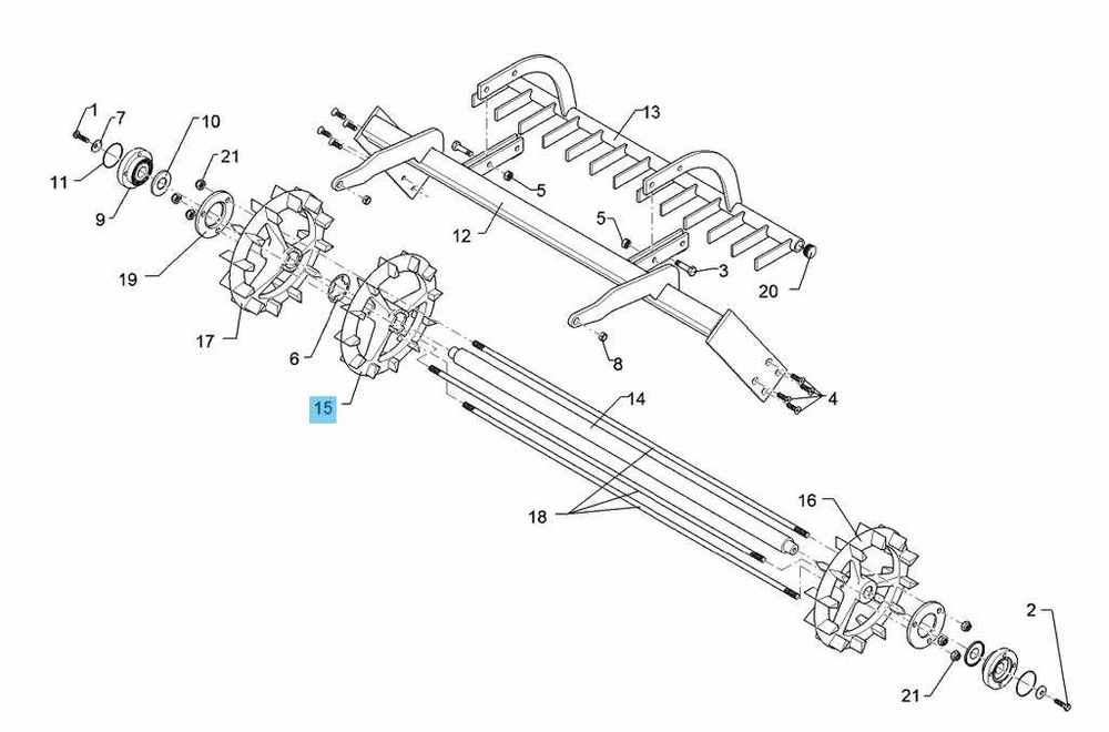 Koło Crosskill Lemken Kompaktor Pierścień wału wyrównujące agregat ...